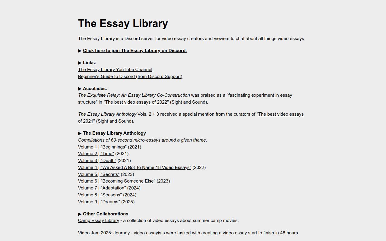 The Essay Library